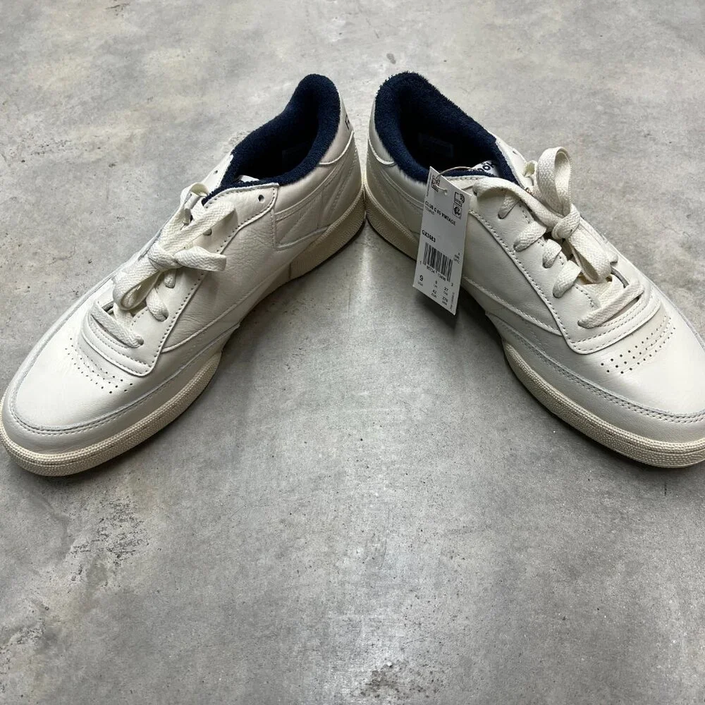 Reebok | Shoes | Reebok Club C 85 Vintage Sneakers Chalk Vector Navy ...
